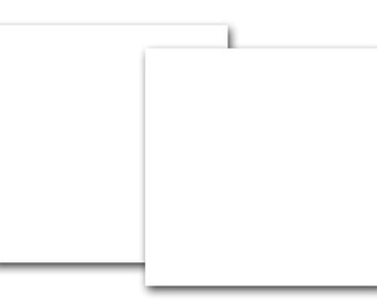 Premium Square Cardstock Paper pack of 25 Squares Choose Size and Color ...