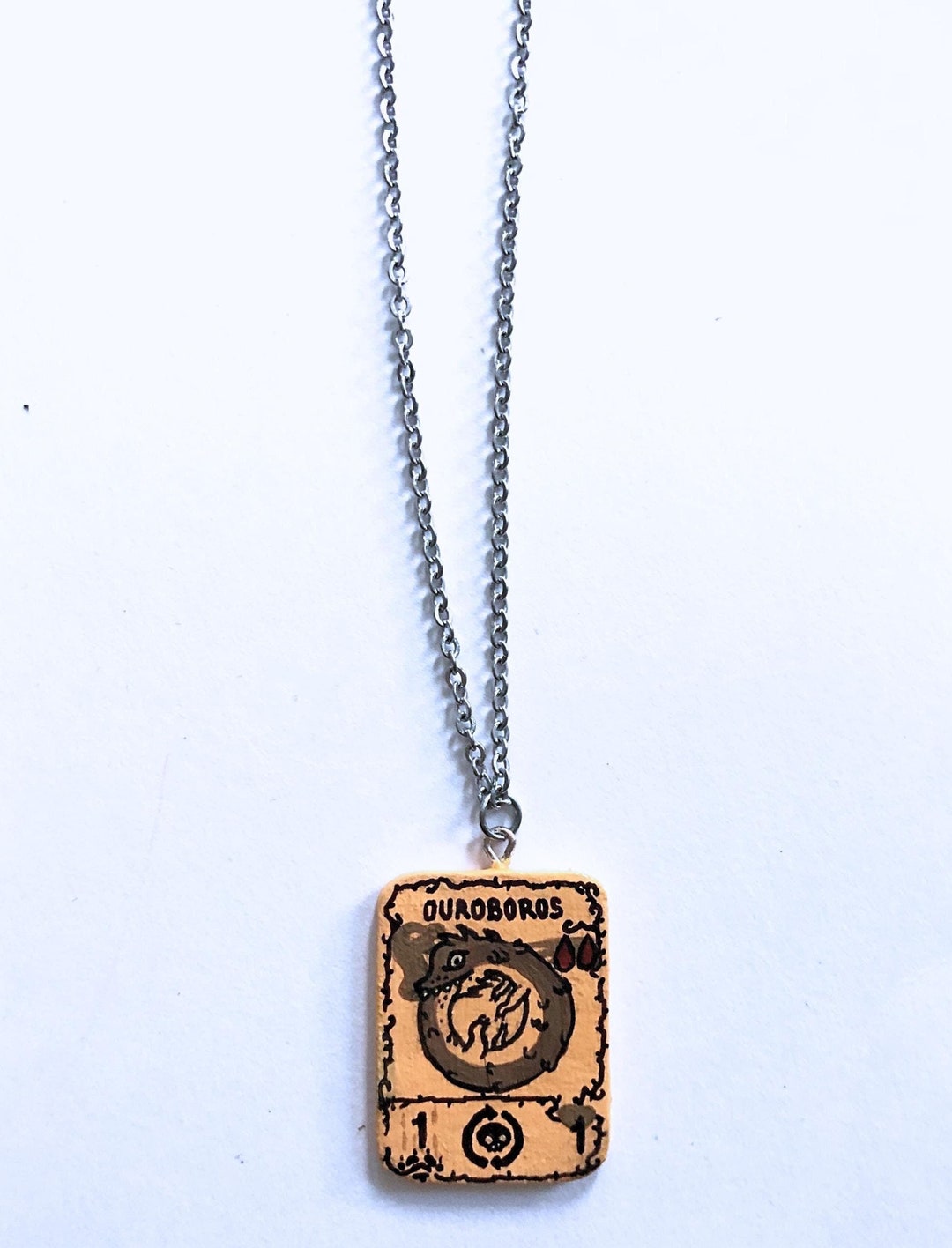 Handmade/hand-painted Inscryption Necklace - Etsy