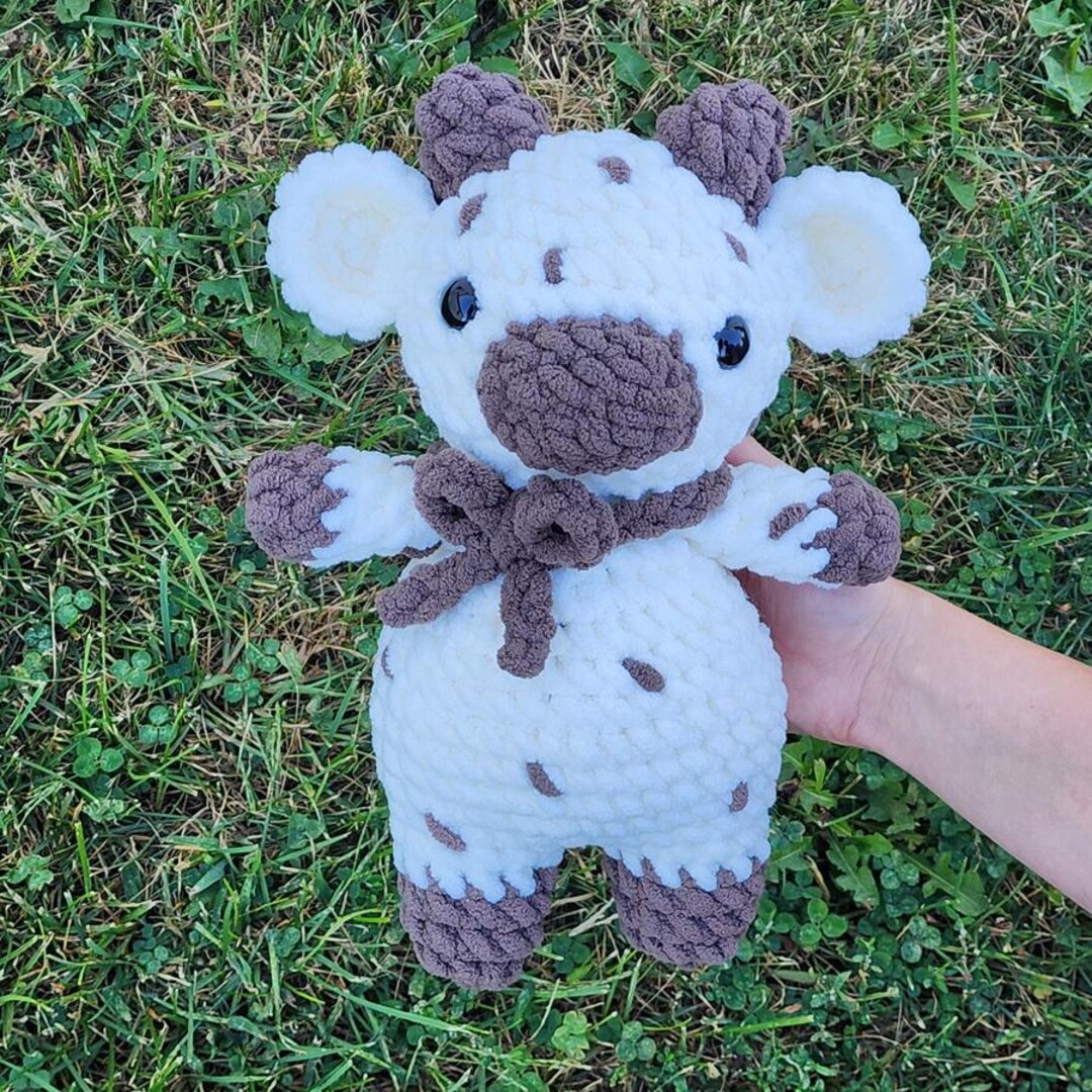 Crochet Cow Amigurumi Plushie: Chocolate Chip Ice Cream Theme - Etsy