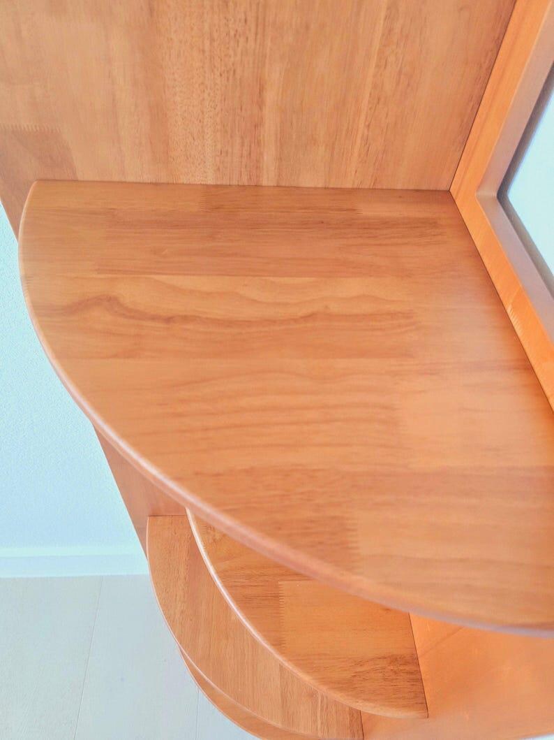 Solid Wood Corner Shelf Corner Storage - Etsy