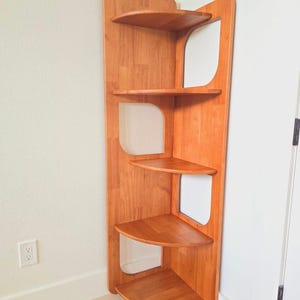 Solid Wood Corner Shelf Corner Storage - Etsy