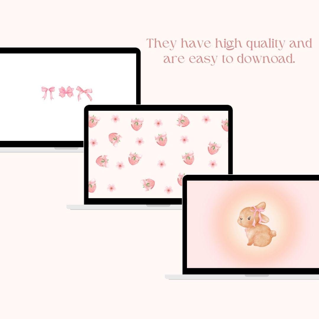 Coquette Desktop Wallpapers - Etsy