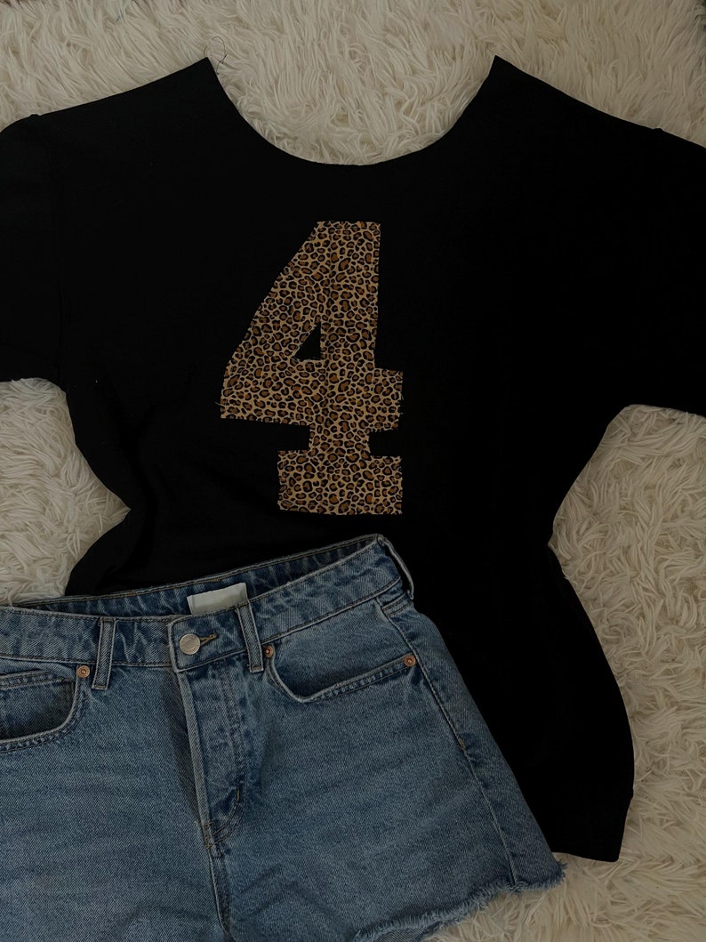Patchwork Number Crewneck - Etsy