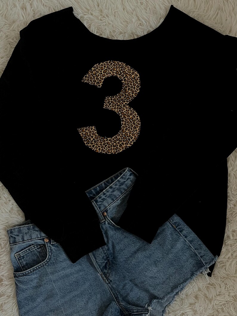 Patchwork Number Crewneck - Etsy