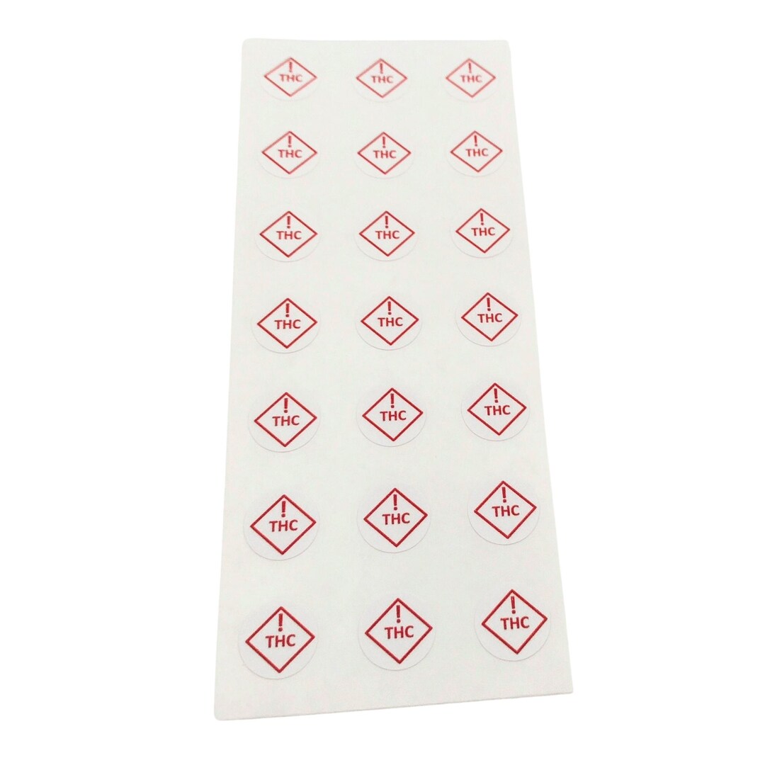 THC Warning - 21 per Sheet - 1/2 Inch Matte Stickers - Etsy