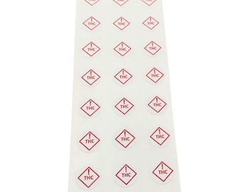 THC Warning - 21 per Sheet - 1/2 Inch Matte Stickers - Etsy