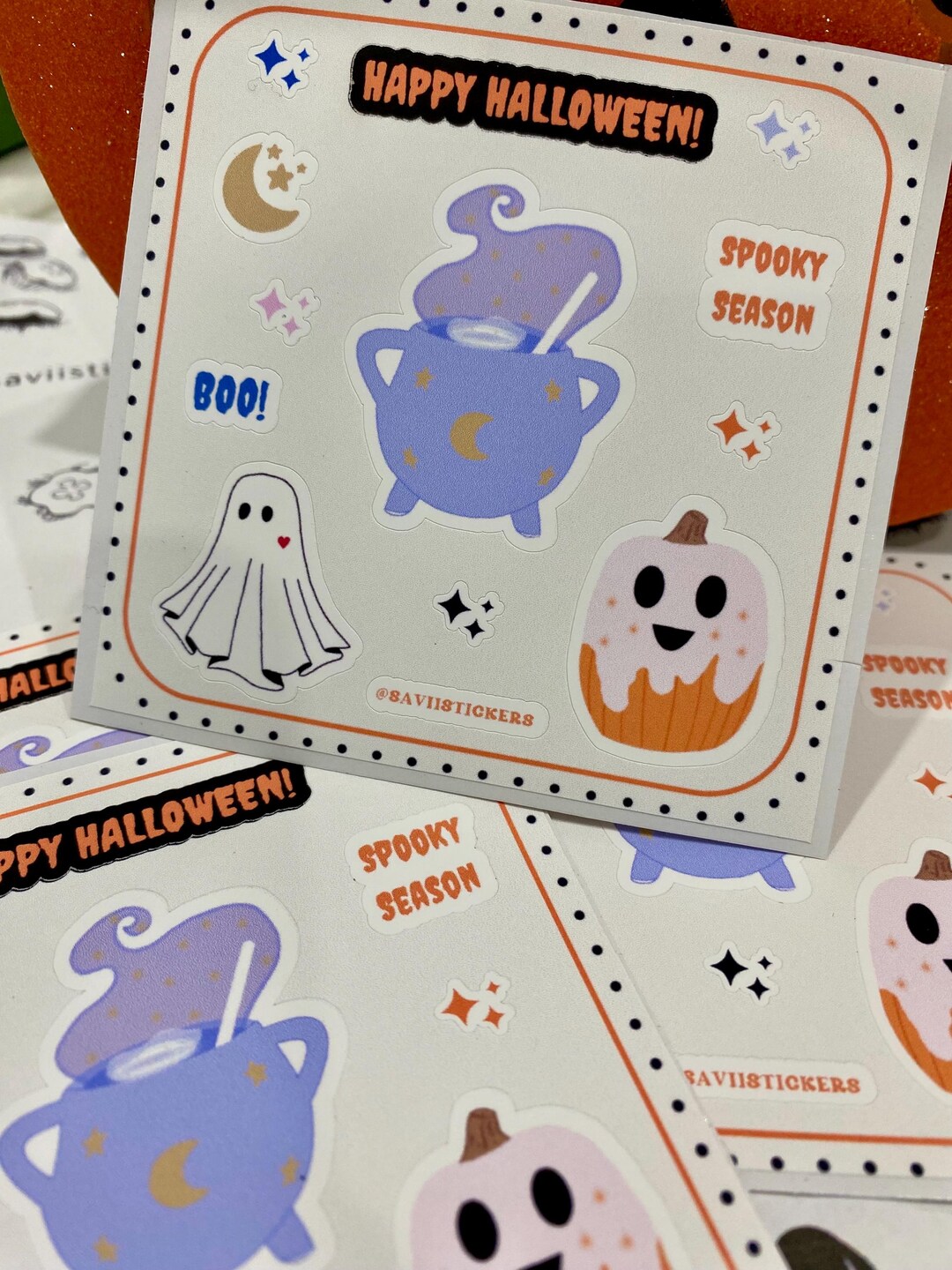 Halloween Mini Sticker Sheet - Etsy