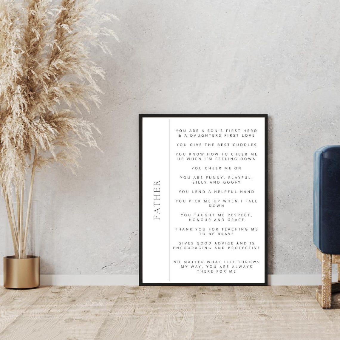 Father's Day House Rules Printable Family Rules Decor Downloadable Wall ...