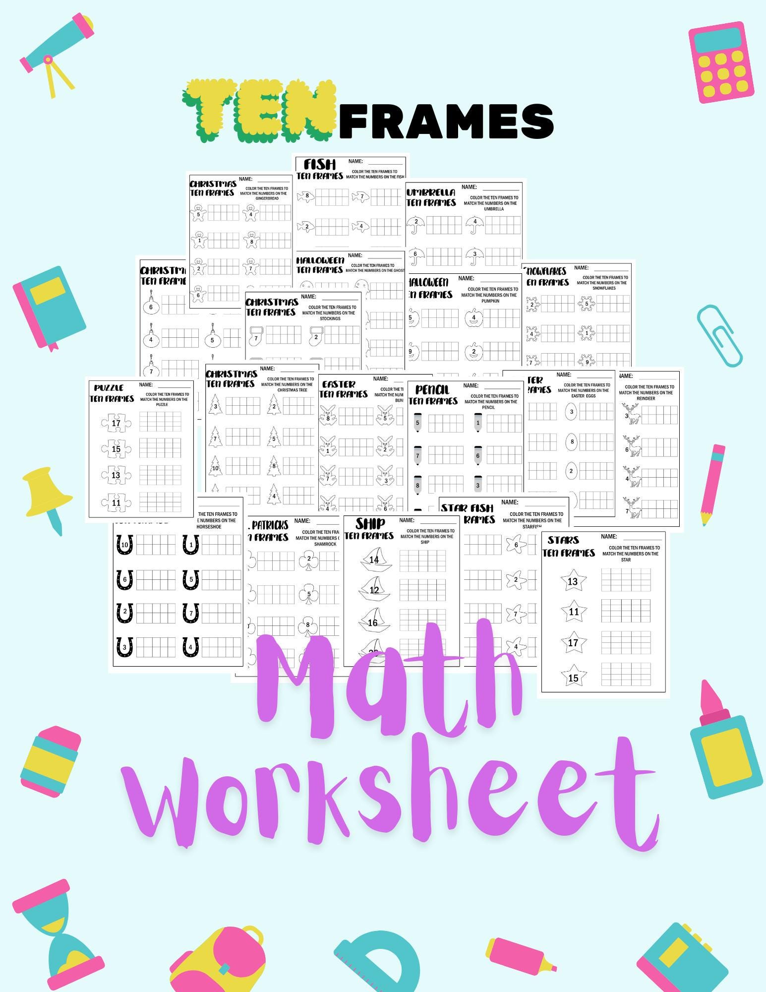 Printable Math Worksheets for Pre-k/kindergarten, Addition ...