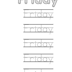 Printable Practice Tracing Worksheet; Preschool/kindergarten Activity ...