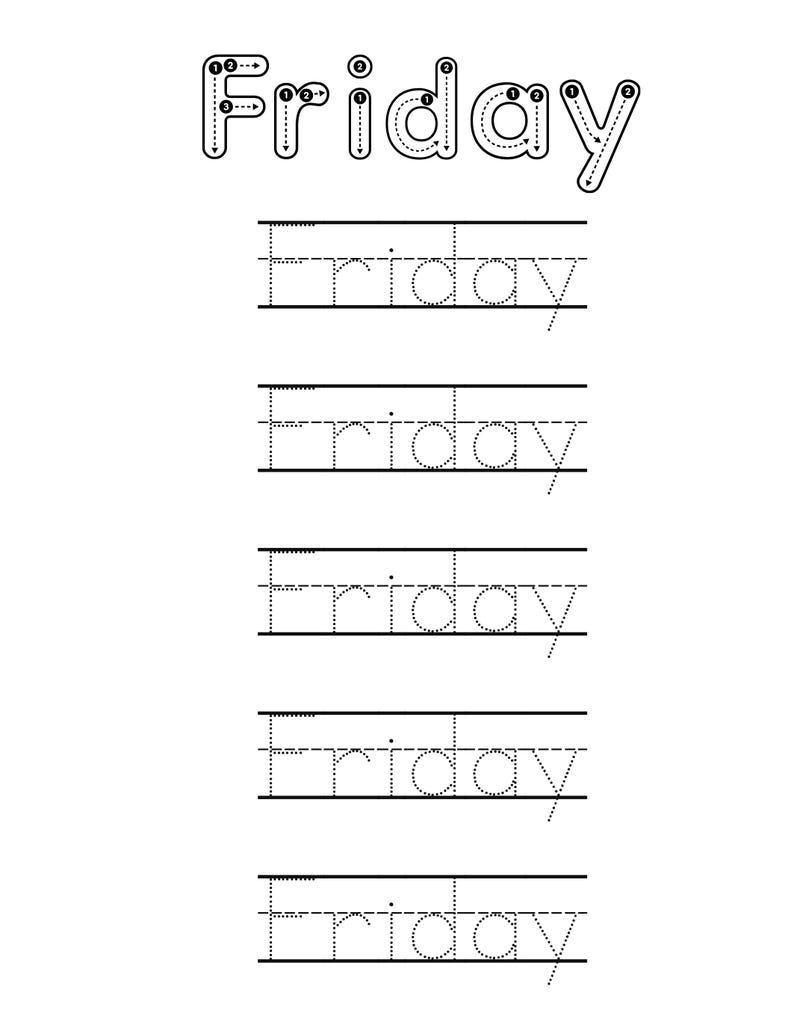 Printable Practice Tracing Worksheet; Preschool/kindergarten Activity ...