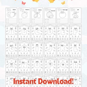 Preschool and Kindergarten Color and Trace Activity; Lets Color and ...