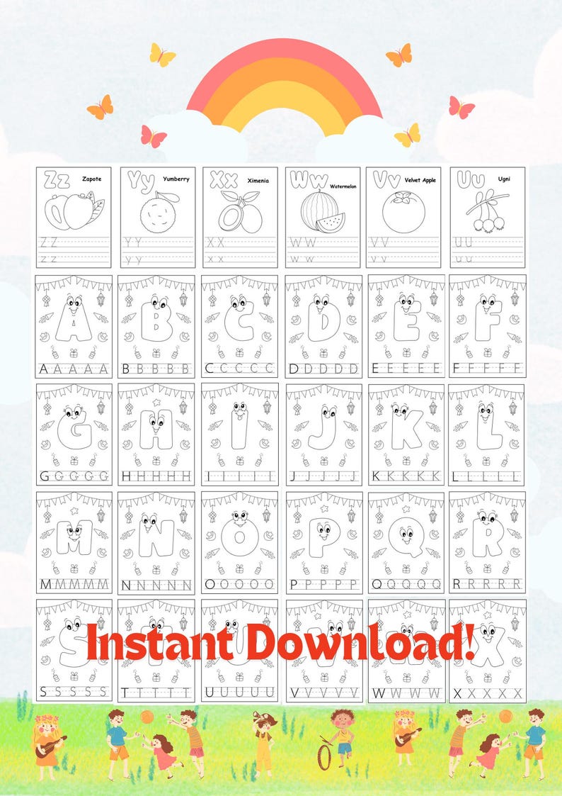 Preschool and Kindergarten Color and Trace Activity; Lets Color and ...