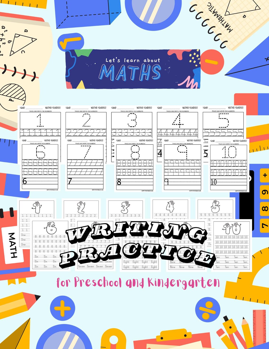 Printable Math Worksheets for Pre-k/kindergarten, Addition ...