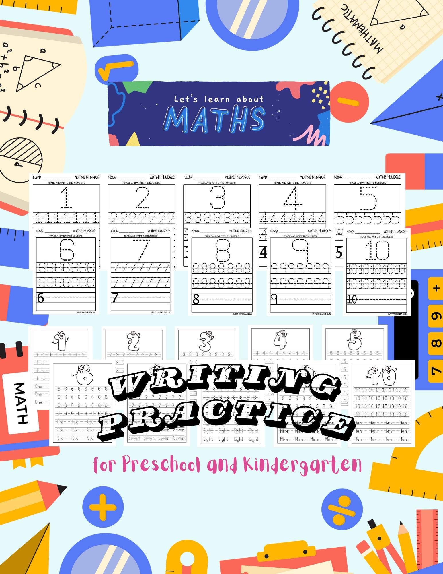 Printable Math Worksheets for Pre-k/kindergarten, Addition ...