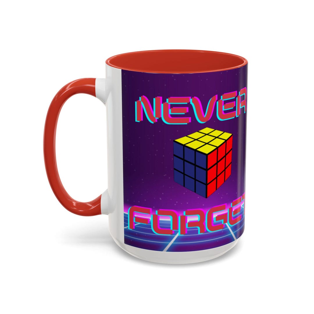 Rubik's Cube Mug, Nostalgic Coffee Mug, Retro Puzzle Design, Classic ...