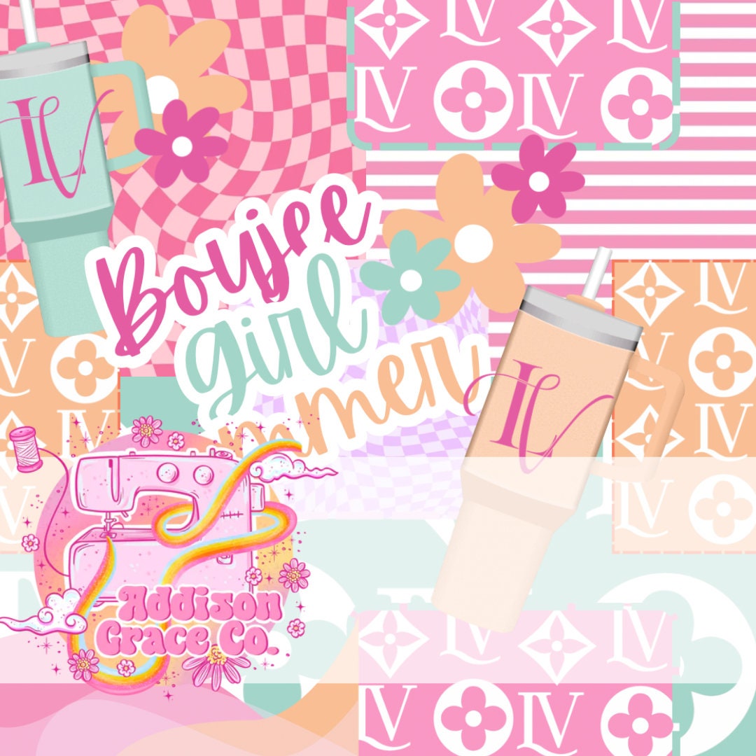 Boujee Girl Summer Seamless File - Etsy