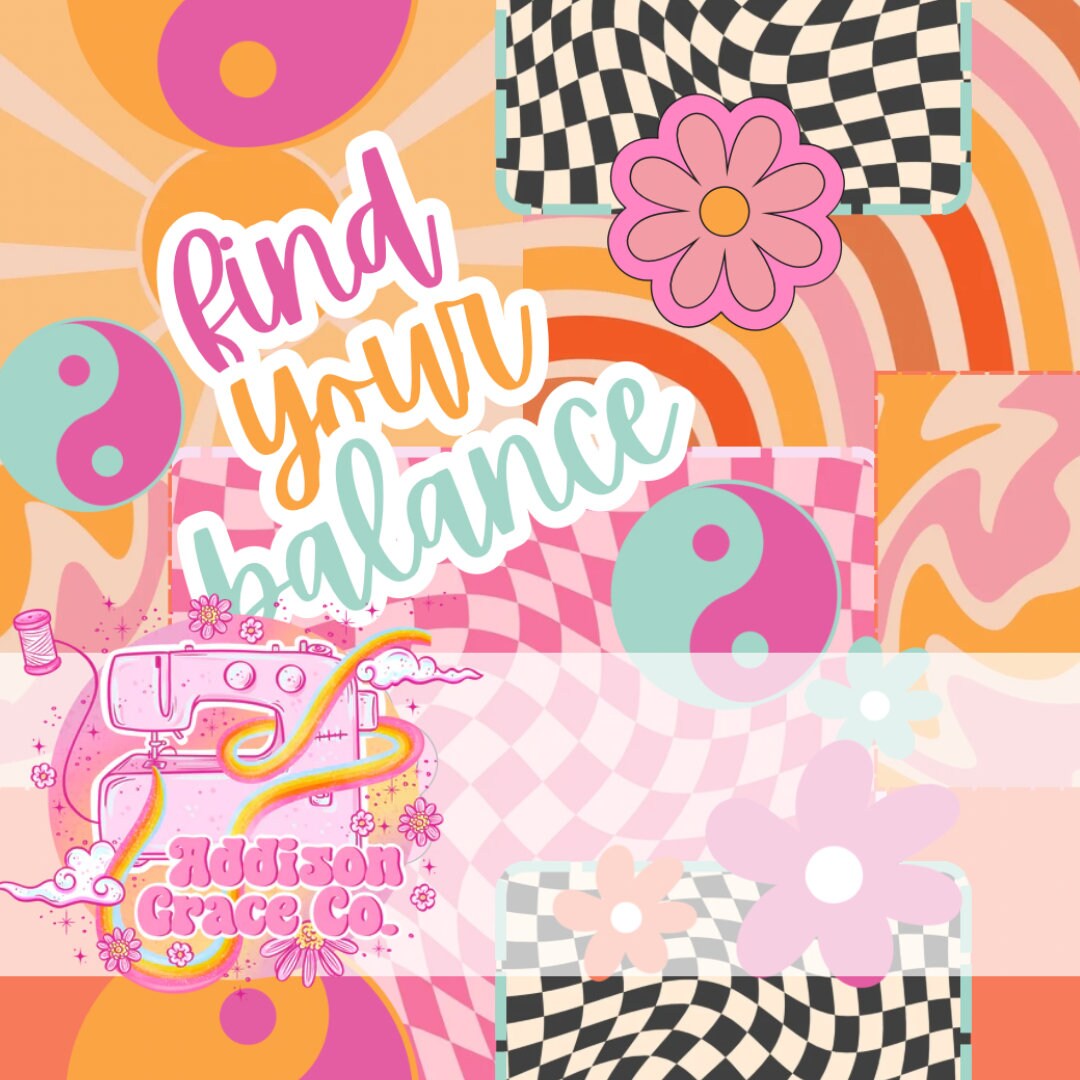 Ying Yang Find Your Balance Seamless File - Etsy
