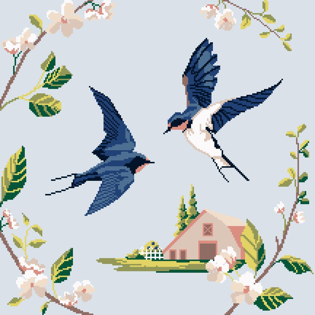 Coming Home - A Counted Cross Stitch Pattern - Etsy Canada