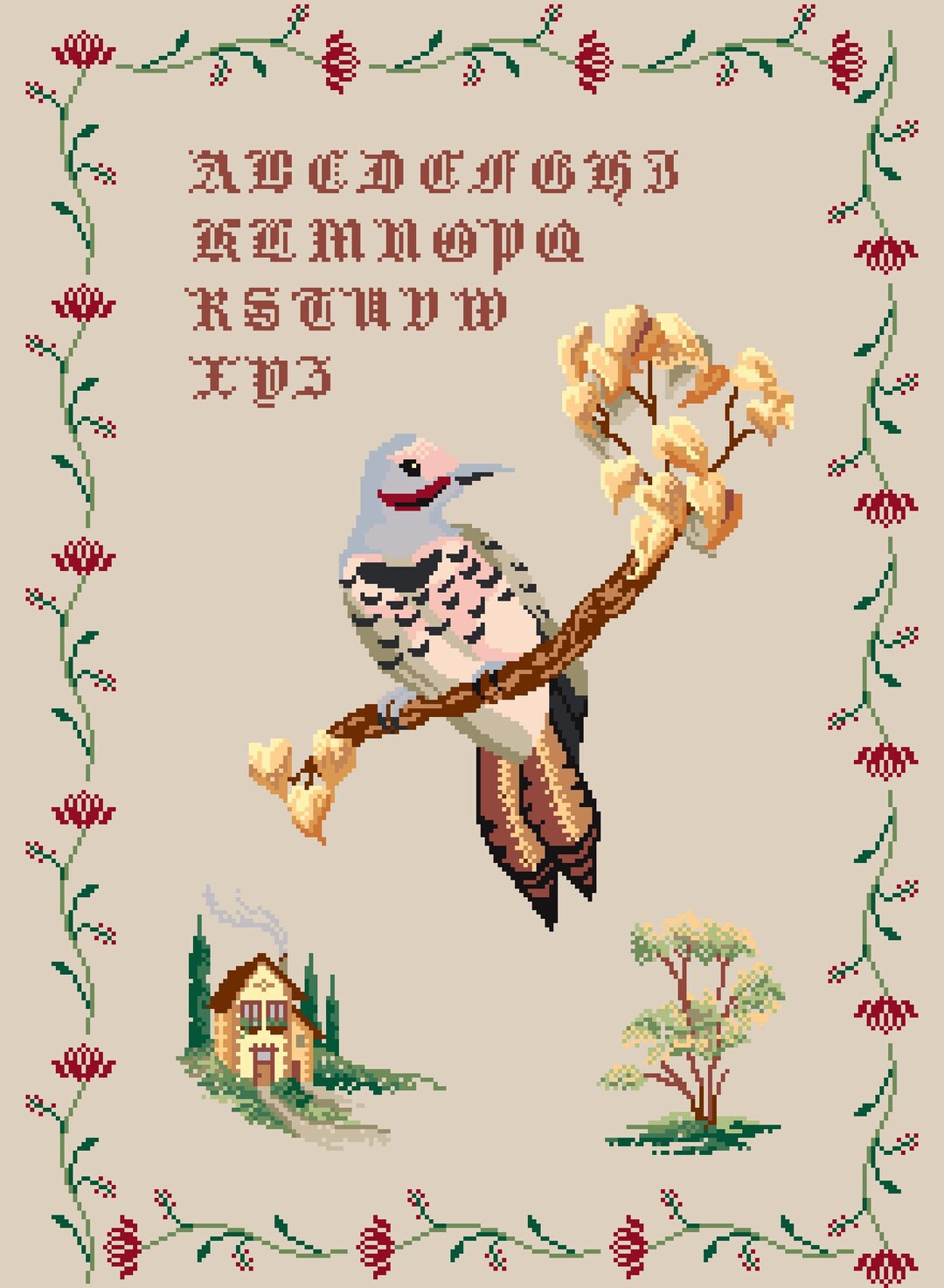 A Flicker of Fall - A Counted Cross Stitch Pattern - Etsy Canada