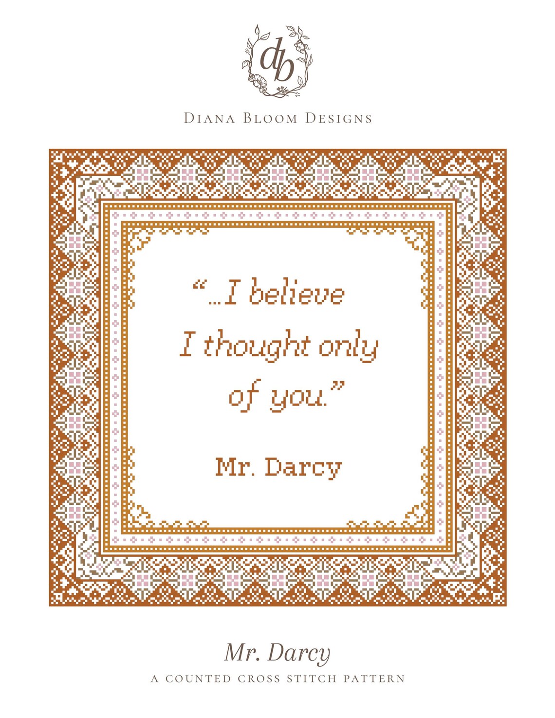 Mr. Darcy - A Counted Cross Stitch Pattern - Etsy