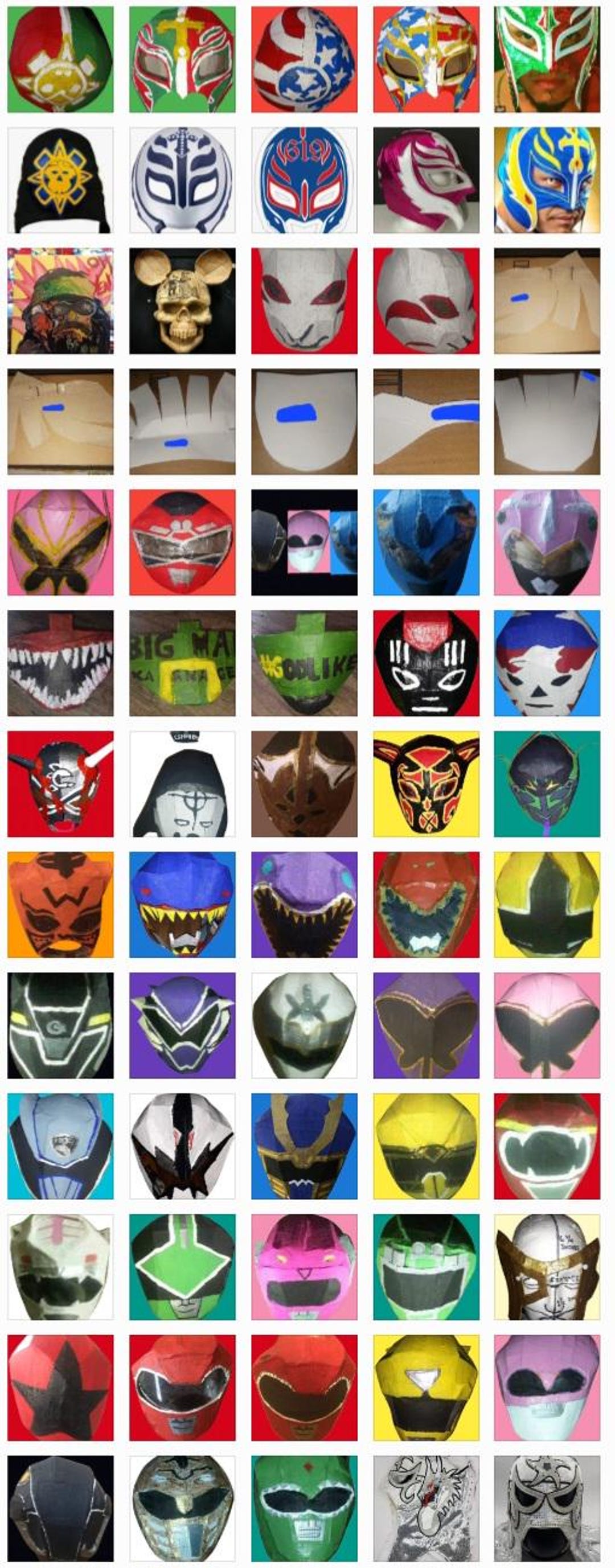 Power Rangers Cardboard Helmets - Etsy