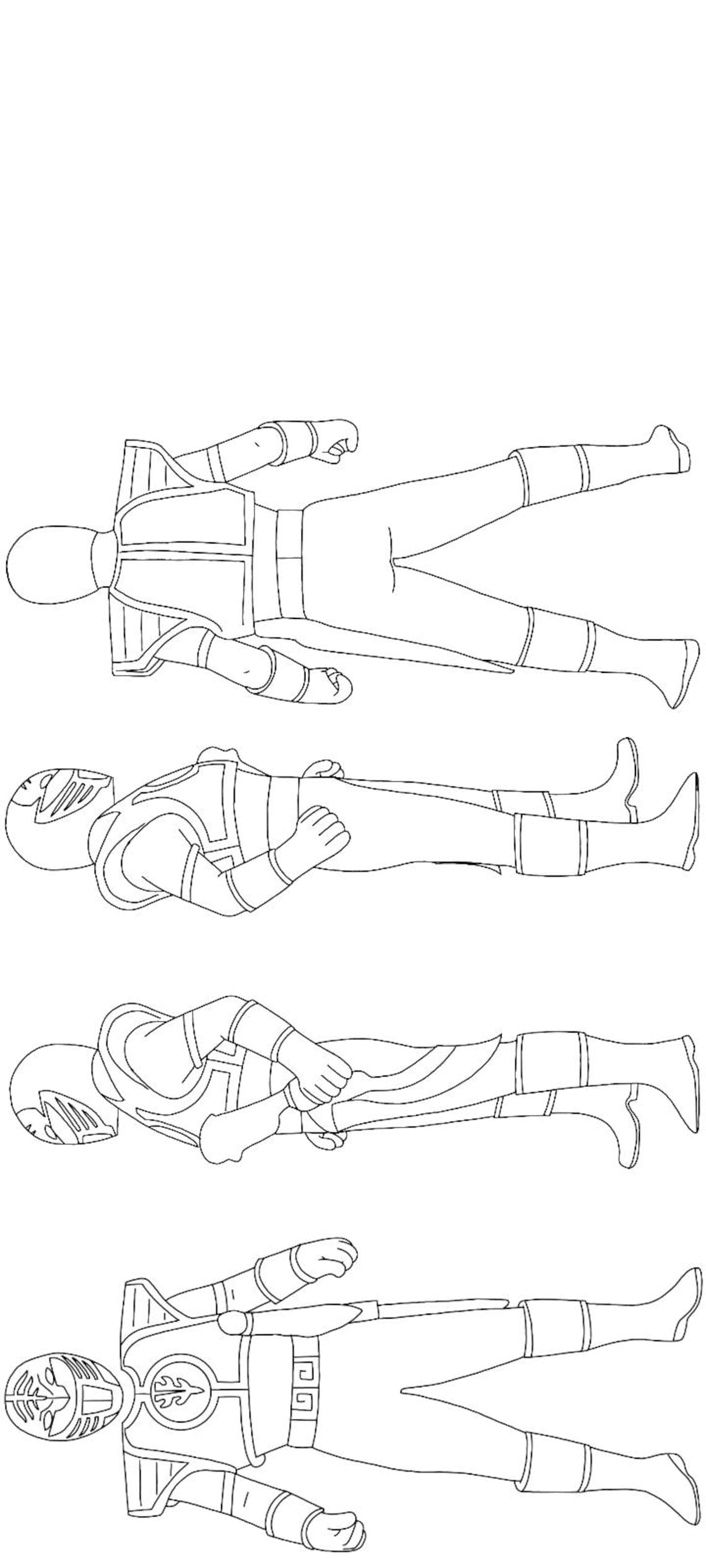 Mighty Morphin Power Rangers - White Ranger - 3D Pen or Clay Model Art ...