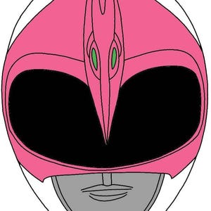 Pink Power Rangers Head - Etsy
