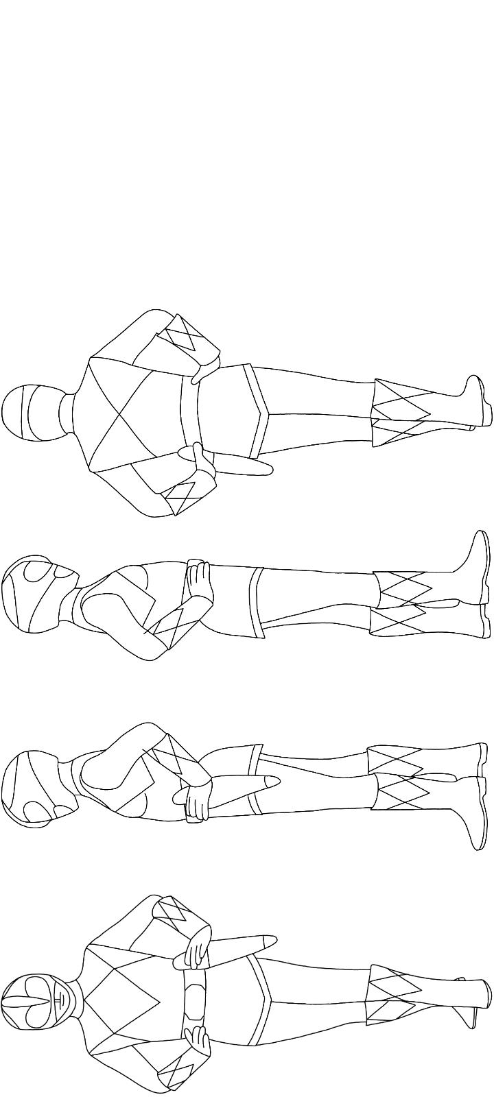 Mighty Morphin Power Rangers Pink Ranger 3D Pen or Clay Model Art or ...