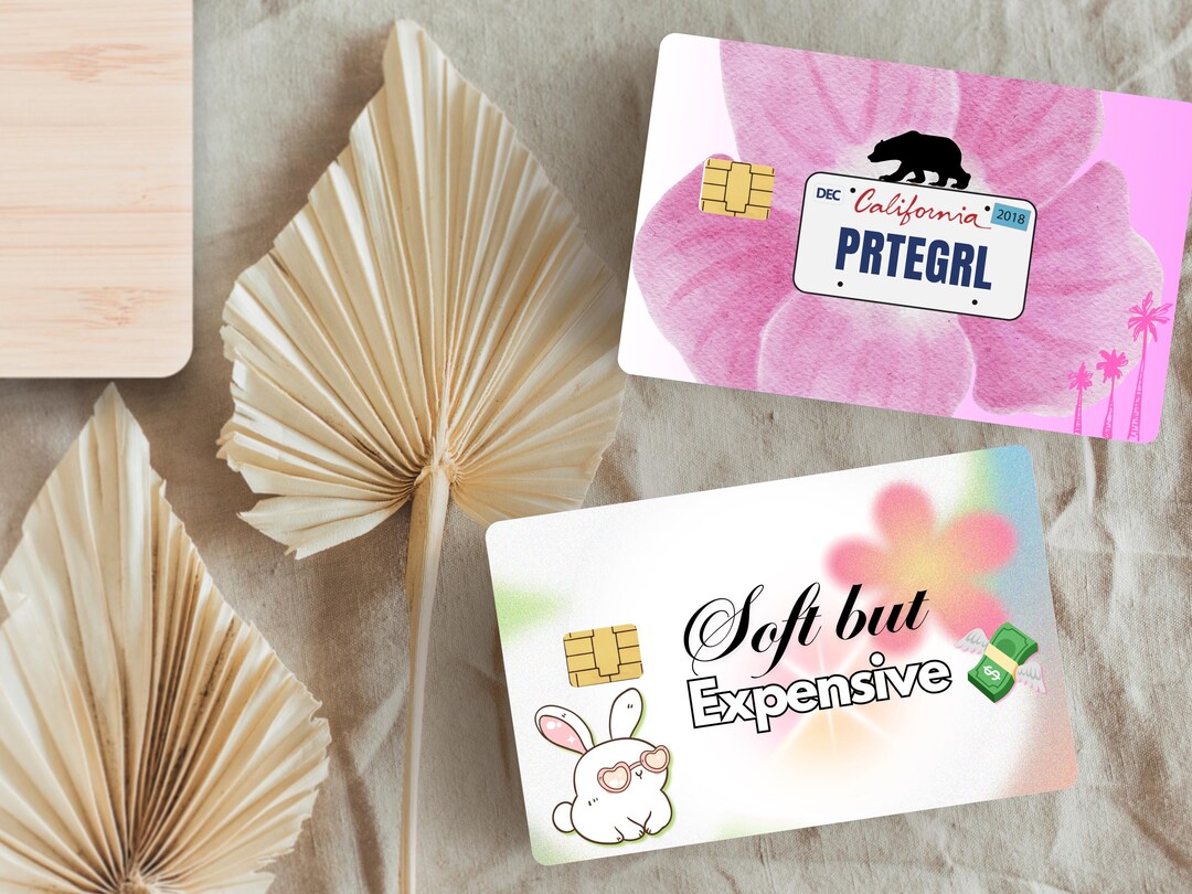 Aesthetic Credit Card Decals – Glossy Waterproof Vinyl Skins, Set of 6 ...