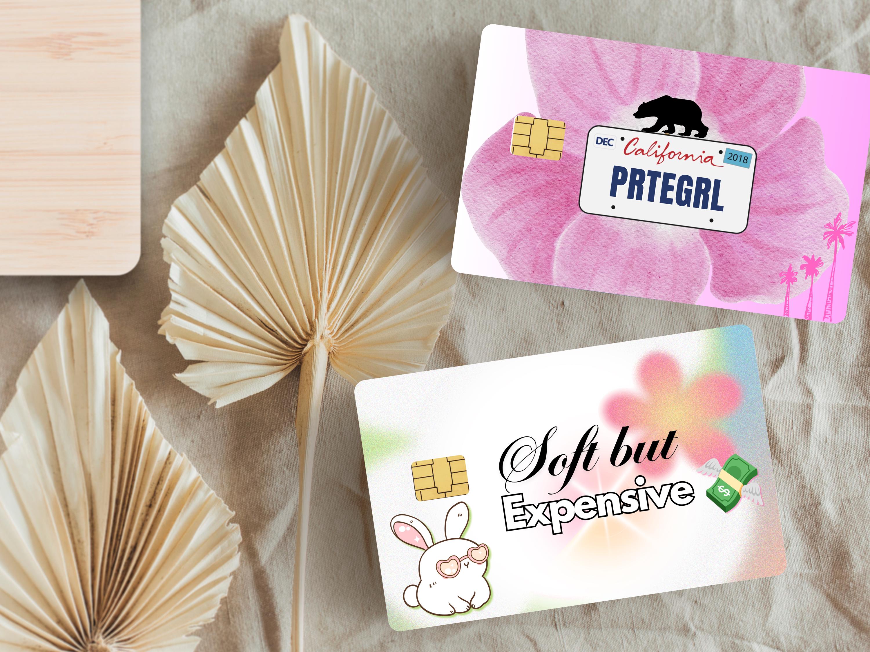 Aesthetic Credit Card Decal Set – 6 Designs | Vinyl Protective Skins ...