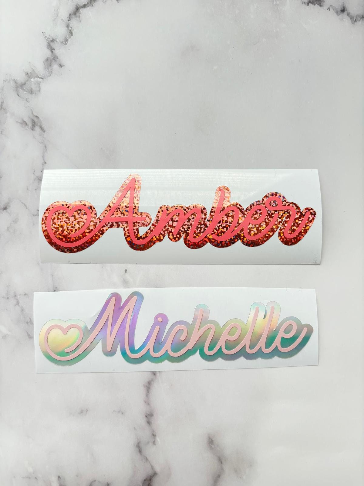 Custom Name Vinyl Decal Personalized Glitter Stickers for Stanley Cup ...