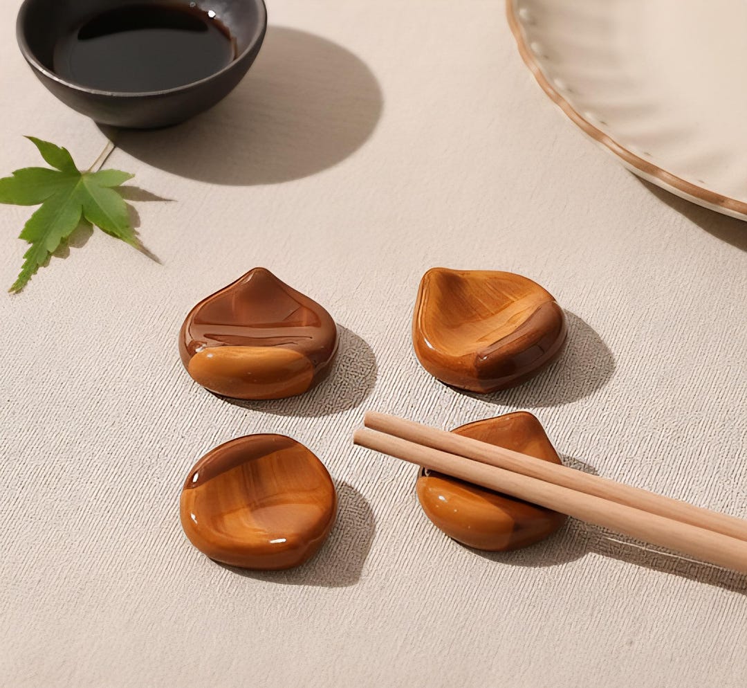 Ceramic Chopstick Rest Set, Japanese Table Decor, Gentle Objects - Etsy