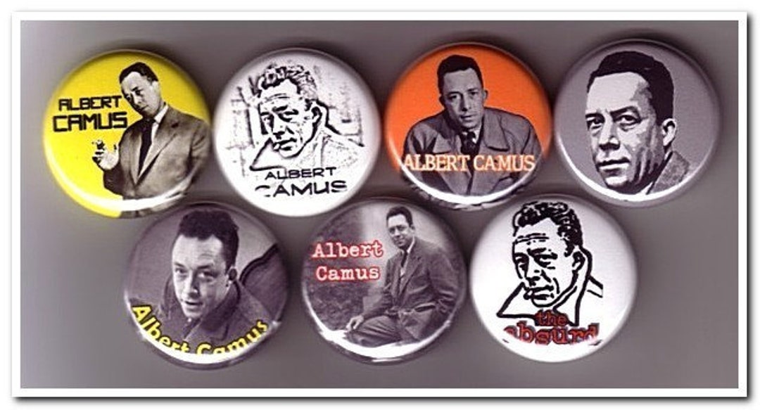Albert Camus PINS Buttons, Badges, Philosophy, Absurdism, Sisyphus, the ...