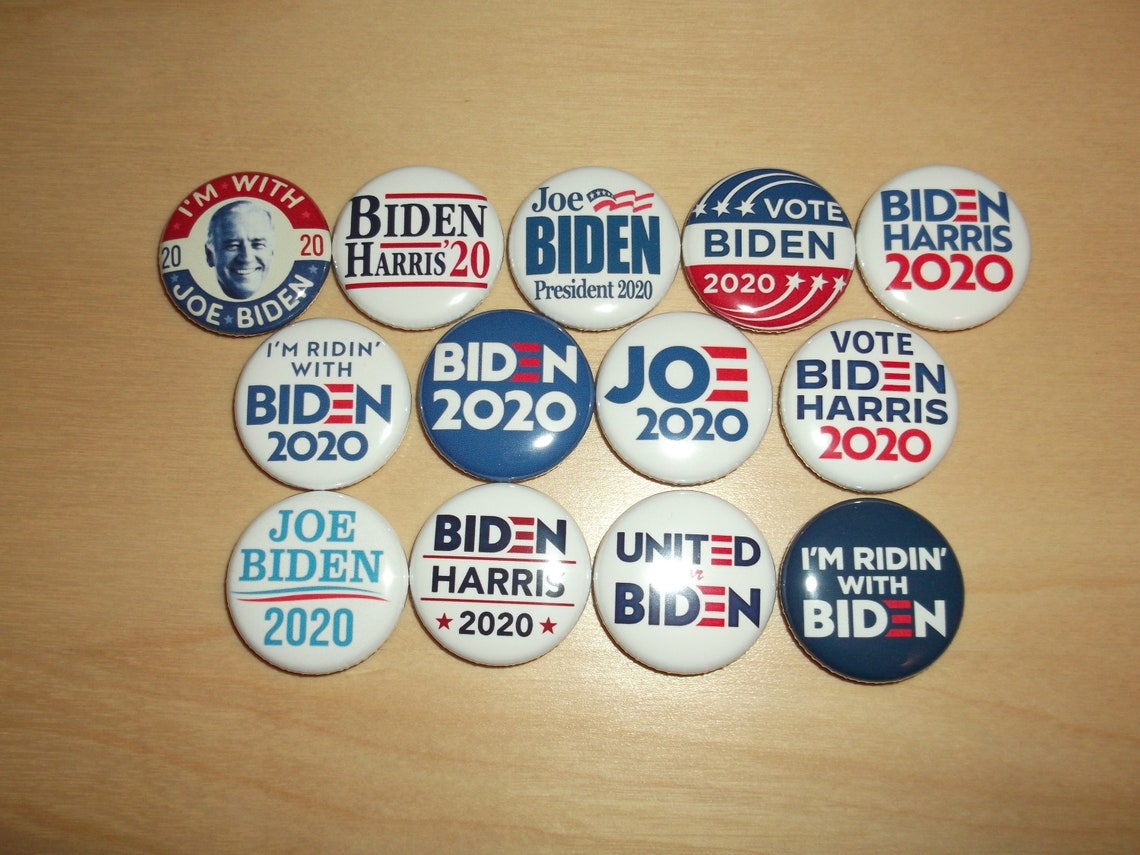 Joe Biden 2020 Kamala Harris Buttons Badges Pins Democrat Election ...