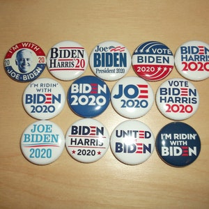 Joe Biden 2020 Kamala Harris Buttons Badges Pins Democrat Election ...