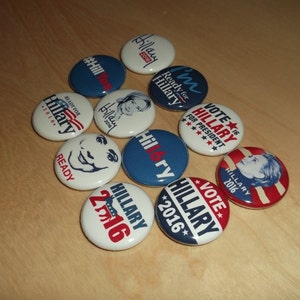 Hillary Clinton for President 2016 Election Campaign Button Set Badges ...