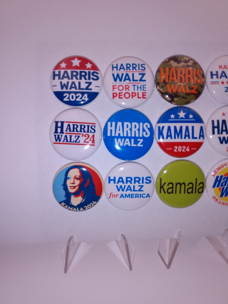 Kamala Harris 2024 for President Election Button Set Pins Badges ...