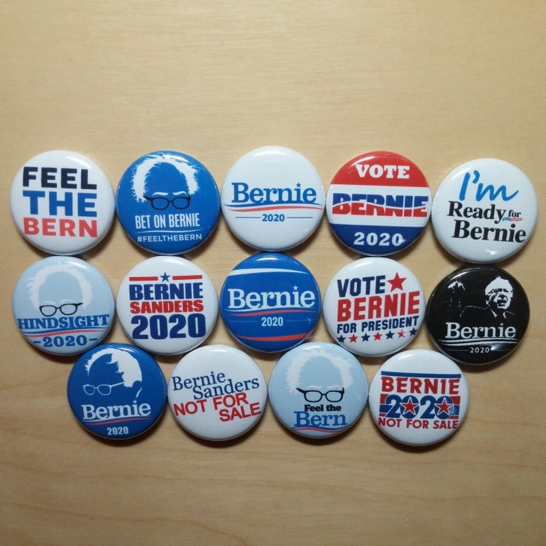 Bernie Sanders 2020 Campaign Buttons Badges Pins Democrat Election ...