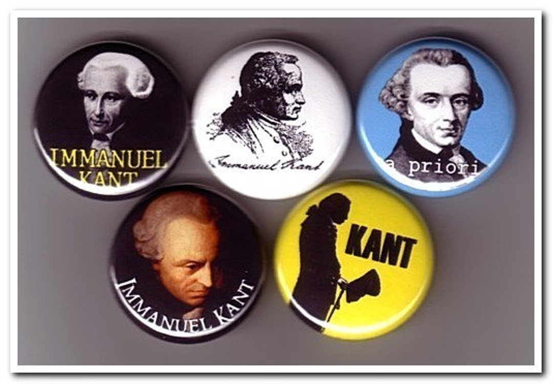 Immanuel Kant Buttons, Pins, Badges, Philosophy, Kantianism ...
