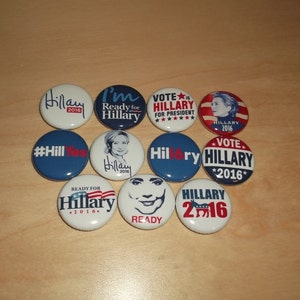 Hillary Clinton for President 2016 Election Campaign Button Set Badges ...