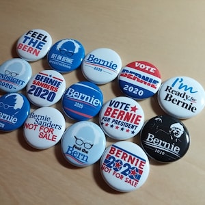 Bernie Sanders 2020 Campaign Buttons Badges Pins Democrat Election ...