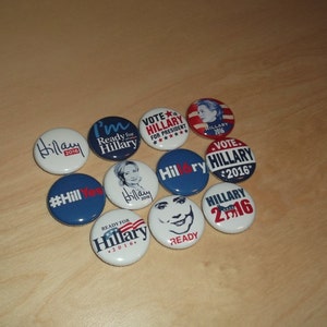 Hillary Clinton for President 2016 Election Campaign Button Set Badges ...