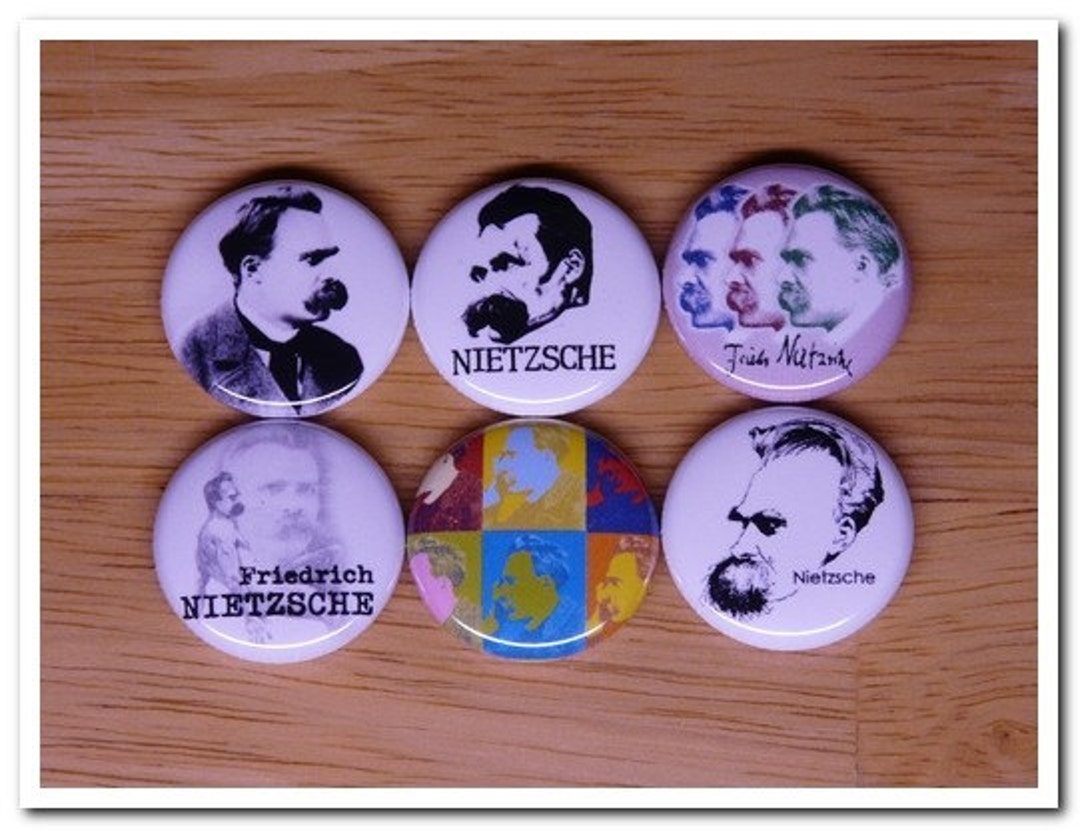 Friedrich Nietzsche Buttons Pins Badges Pinback Philosophy, Ubermensch ...