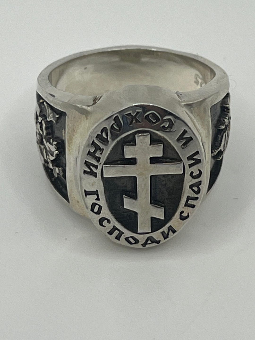Custom Made Orthodox Cross Ring Sterling Silver .925 - Etsy