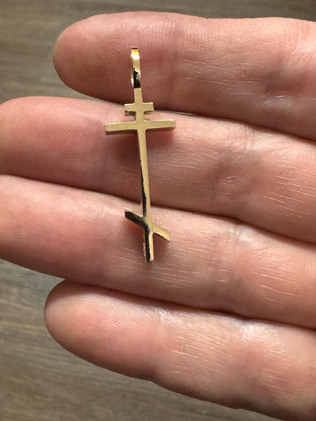 Ladies Modern Unique Orthodox Cross Pendant 2.6g Russian, Greek ...