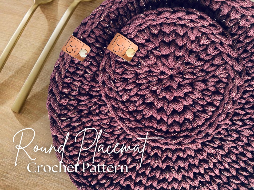 Round Placemat Crochet Pattern – Easy Beginner-friendly PDF Tutorial ...