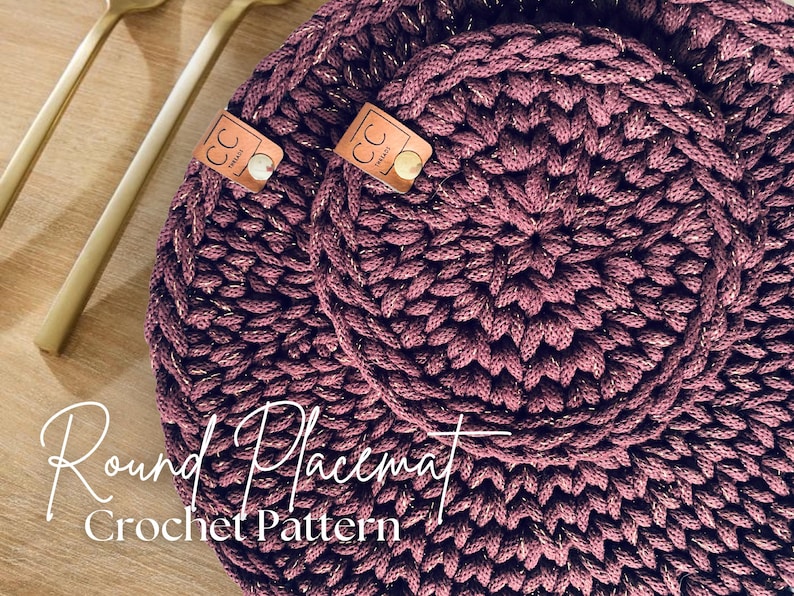 Round Placemat Crochet Pattern – Easy Beginner-friendly PDF Tutorial ...