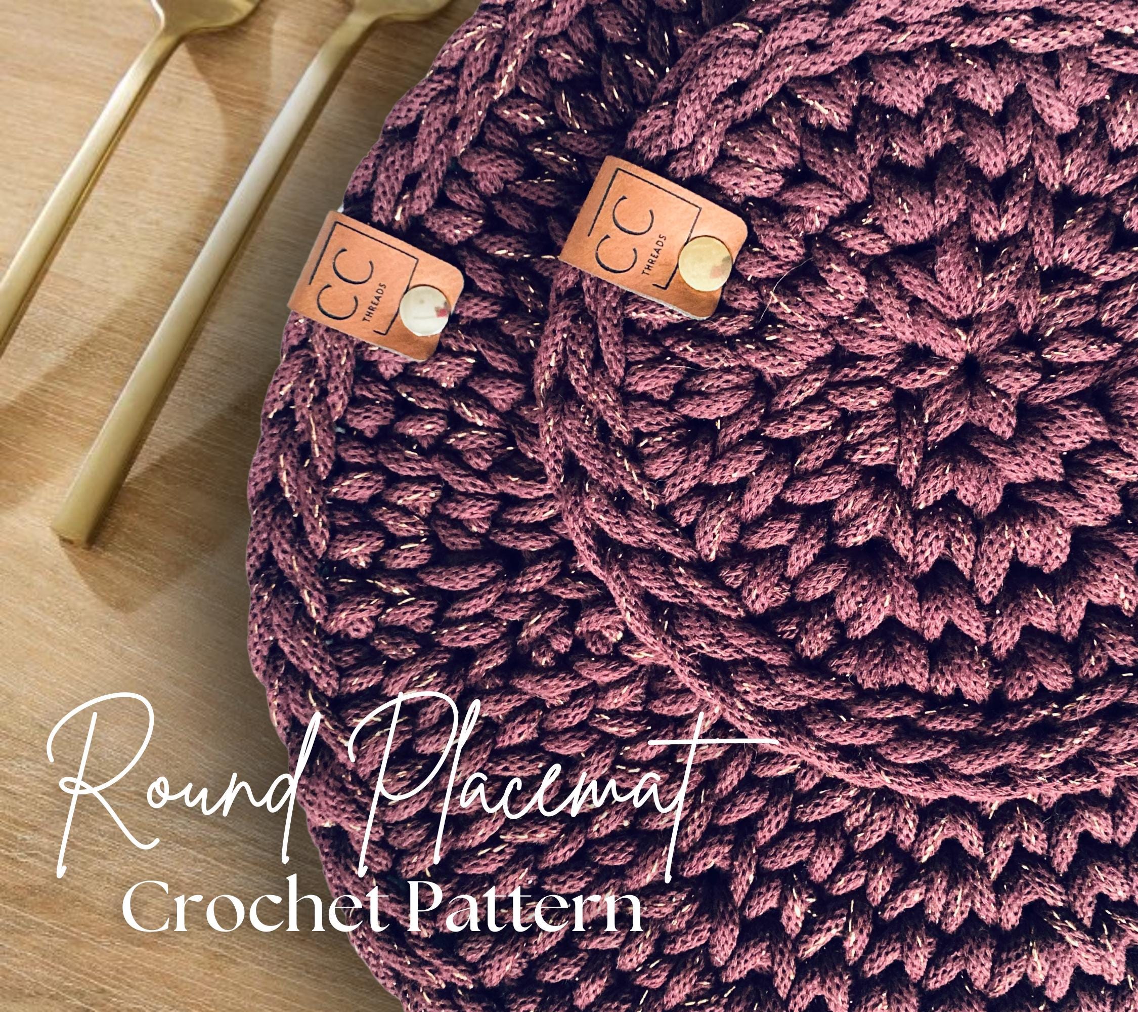 Round Placemat Crochet Pattern – Easy Beginner-friendly PDF Tutorial ...