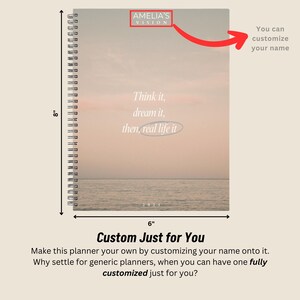 2025 Personalized Daily Journal, Custom Goal Setting Planner for Women ...